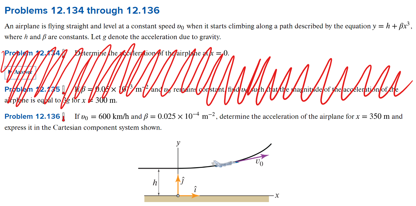 Solved An airplane is flying straight and level at a | Chegg.com