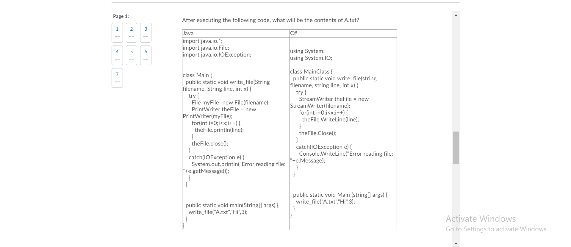 Solved Page 1: After executing the following code, what will | Chegg.com