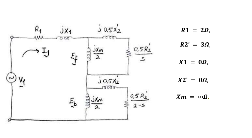 Solved Equivalent circuit parameters of 3 HP 220V, 50 Hz, | Chegg.com