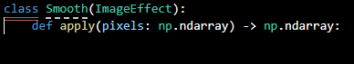 Solved Use only NumPy to create the Smooth class. This | Chegg.com