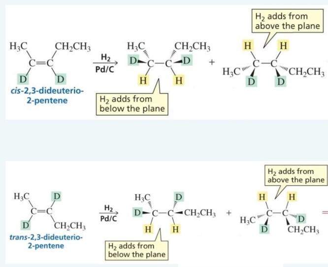 Solved In the addition of Hydrogen to alkenes, is the | Chegg.com