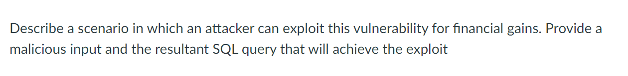 Solved Describe a scenario in which an attacker can | Chegg.com