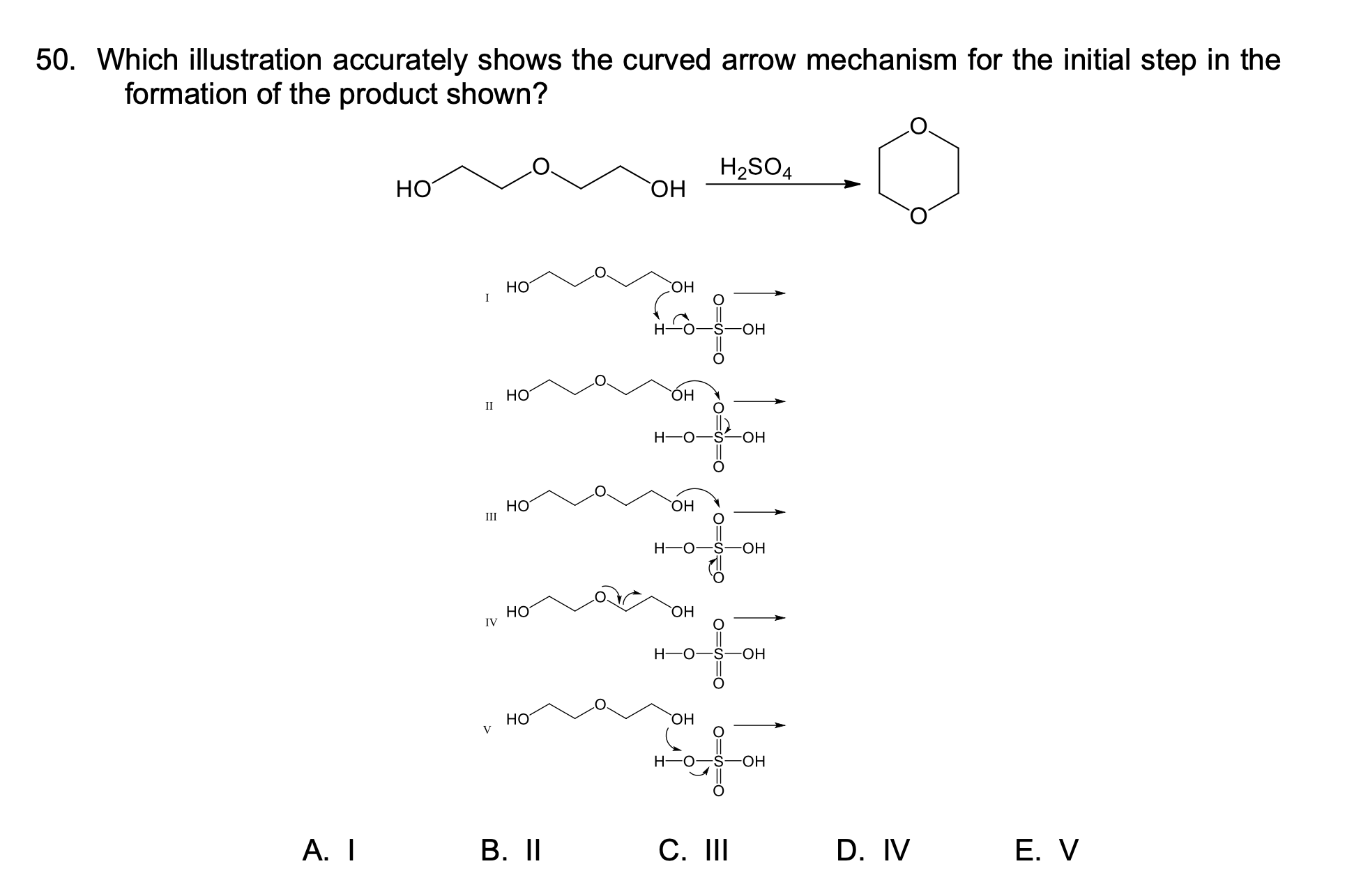 Solved Which illustration accurately shows the curved arrow | Chegg.com