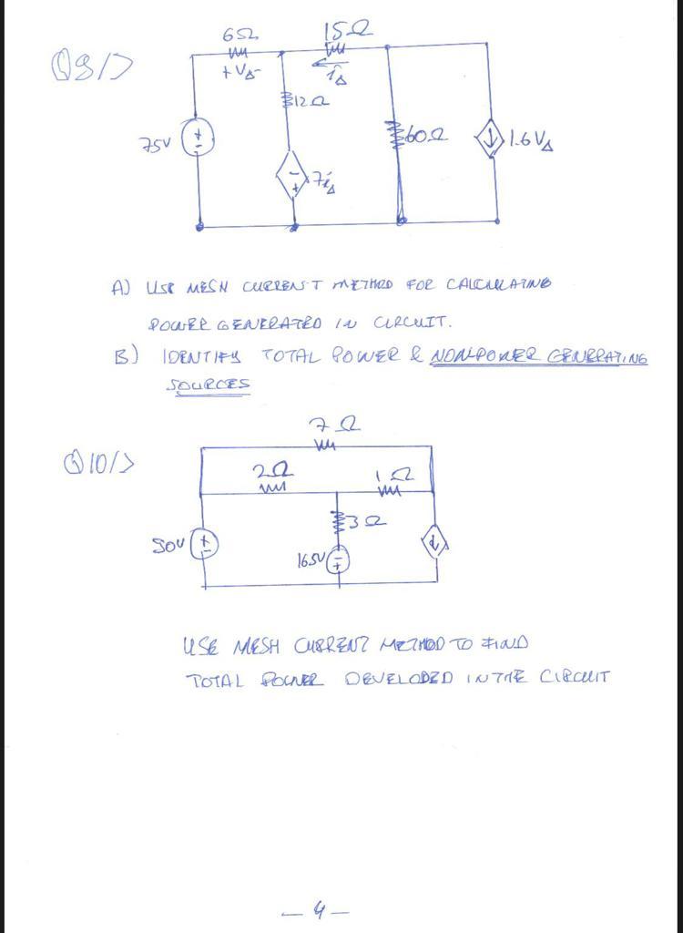 Solved A) USR MESN CURRENT METhad for calcullatine DOURR | Chegg.com