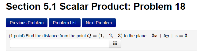 Solved Section 5.1 Scalar Product: Problem 16 Problem List | Chegg.com