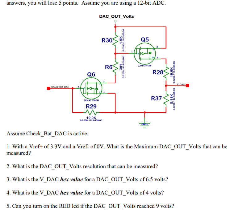 Solved Assume You Are Using A 12 Bit Adc Assume 