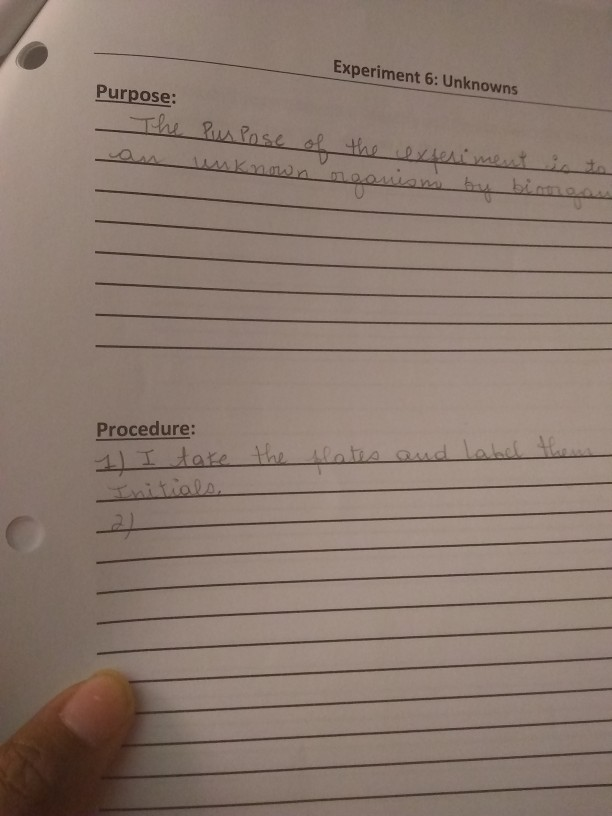 the purpose of this experiment is to determine an | Chegg.com