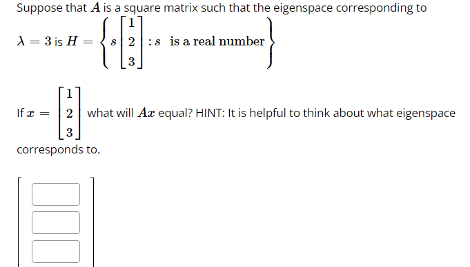 Solved Suppose that A is a square matrix such that the | Chegg.com