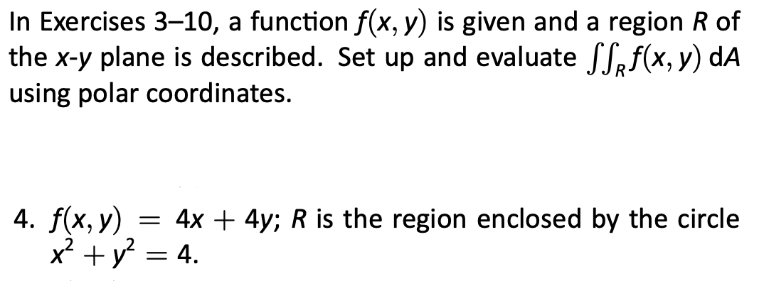 Solved In Exercises 3-10, a function f(x,y) is given and a | Chegg.com