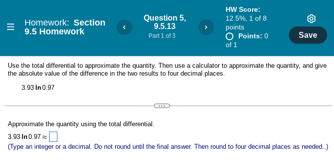Solved Homework Section 9 5 Homework Question 5 9 5 13