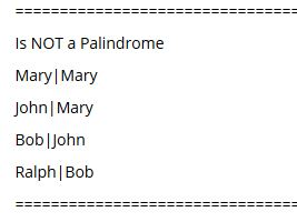 Solved 1. Palindromes a. Write a static generic method | Chegg.com