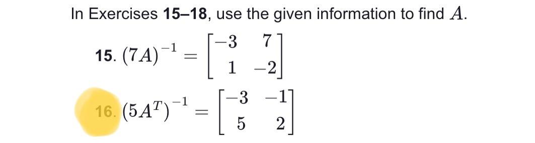 Solved In Exercises 15–18, use the given information to find | Chegg.com