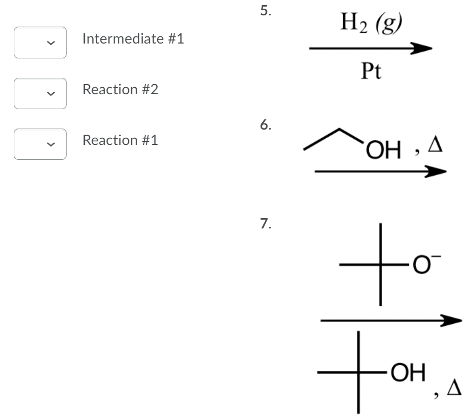 Solved Use matching to provide the correct reaction | Chegg.com
