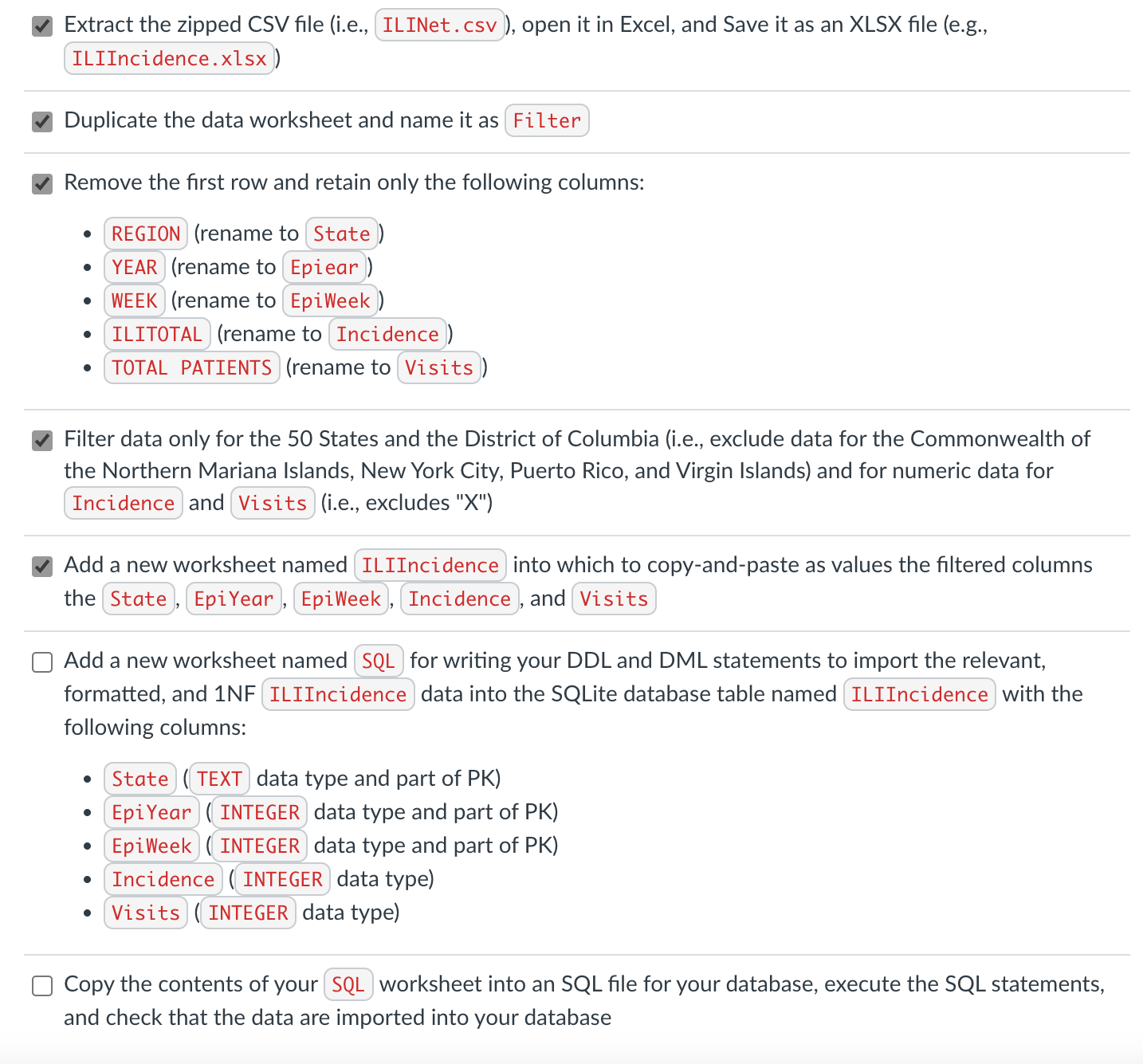 I'm on the step: Add a new worksheet named SQL for | Chegg.com