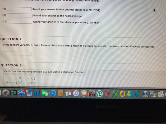 Solved Round your answer to four decimal places | Chegg.com
