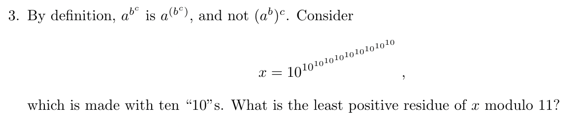 Solved 3. By definition, abe is a(be), and not (ab)¢. | Chegg.com
