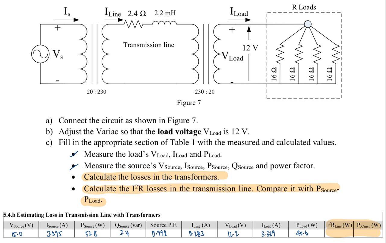 Solved a) Connect the circuit as shown in Figure 7. b) | Chegg.com