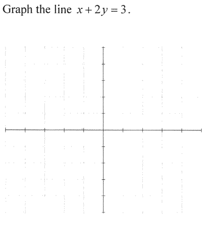 Solved Graph the line x + 2 y = 3. | Chegg.com