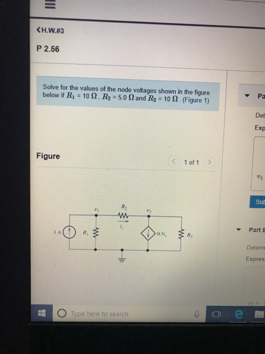 Solved P 2.56 Solve for the values of the node voltages | Chegg.com