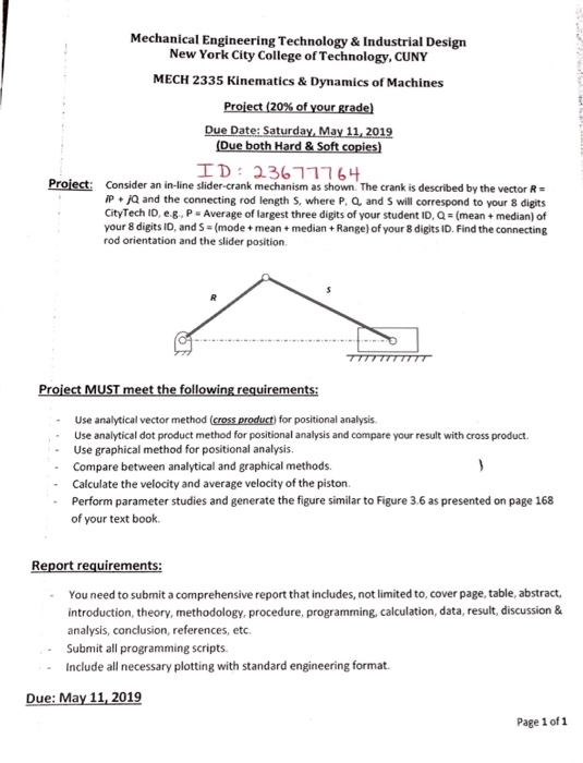 Solved Mechanical Engineering Technology & Industrial Design | Chegg.com