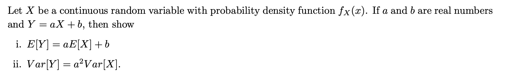 Solved Let X be a continuous random variable with | Chegg.com