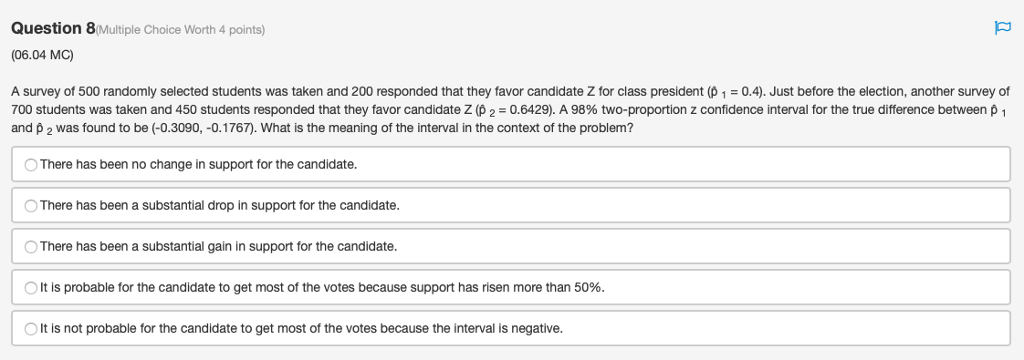 Solved Question 2(Multiple Choice Worth 4 points) (06.04 LC) | Chegg.com