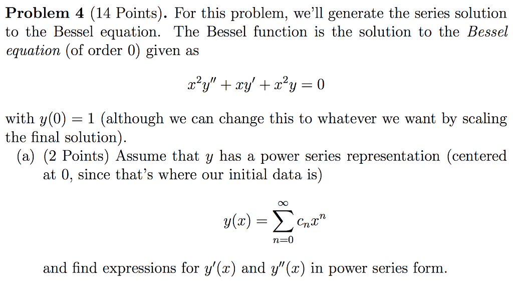 Solved Problem 4 (14 Points). For this problem, we'll | Chegg.com