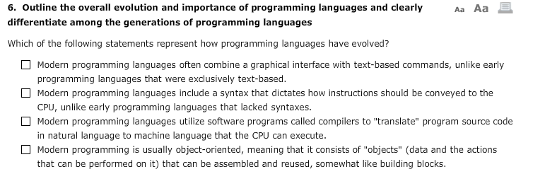 Solved 6. Outline the overall evolution and importance of | Chegg.com