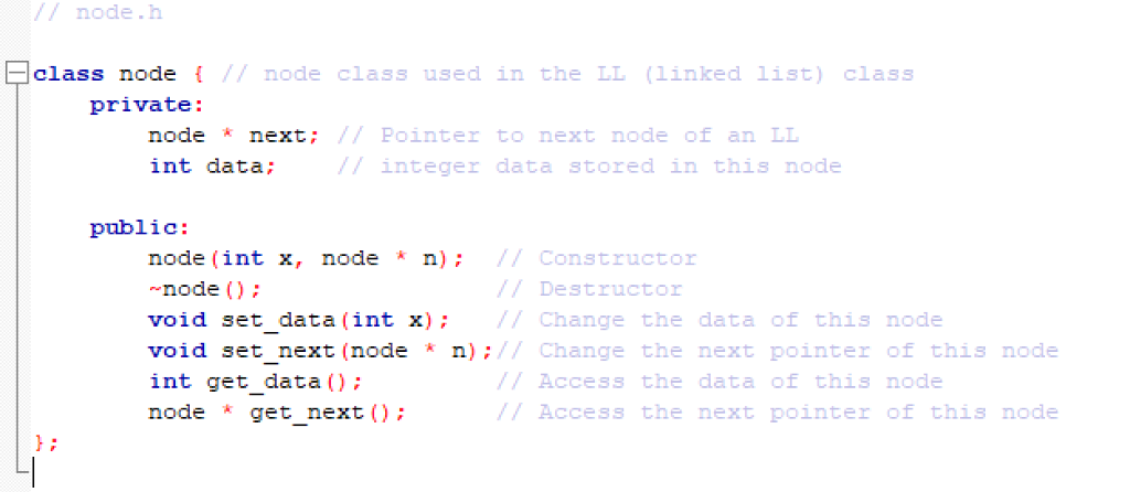 Solved (30 marks) Implement a Stack class using the linked | Chegg.com