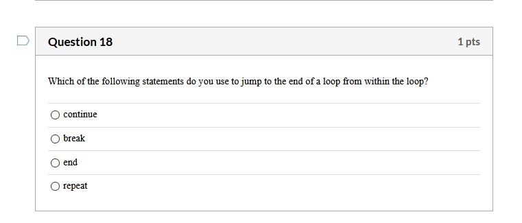 Solved Question 16 1 pts What is the third line printed to | Chegg.com