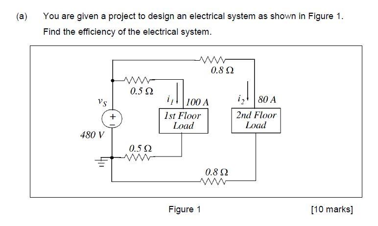 Solved (a) You are given a project to design an electrical | Chegg.com