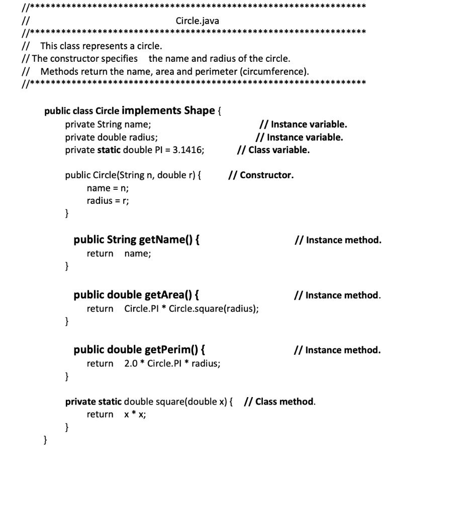 Solved - Rewrite the following program using abstract | Chegg.com