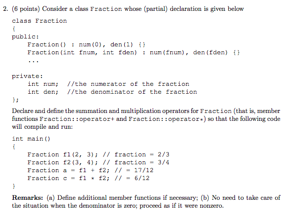 Solved 2 6 Points Consider A Class Fraction Whose 9161
