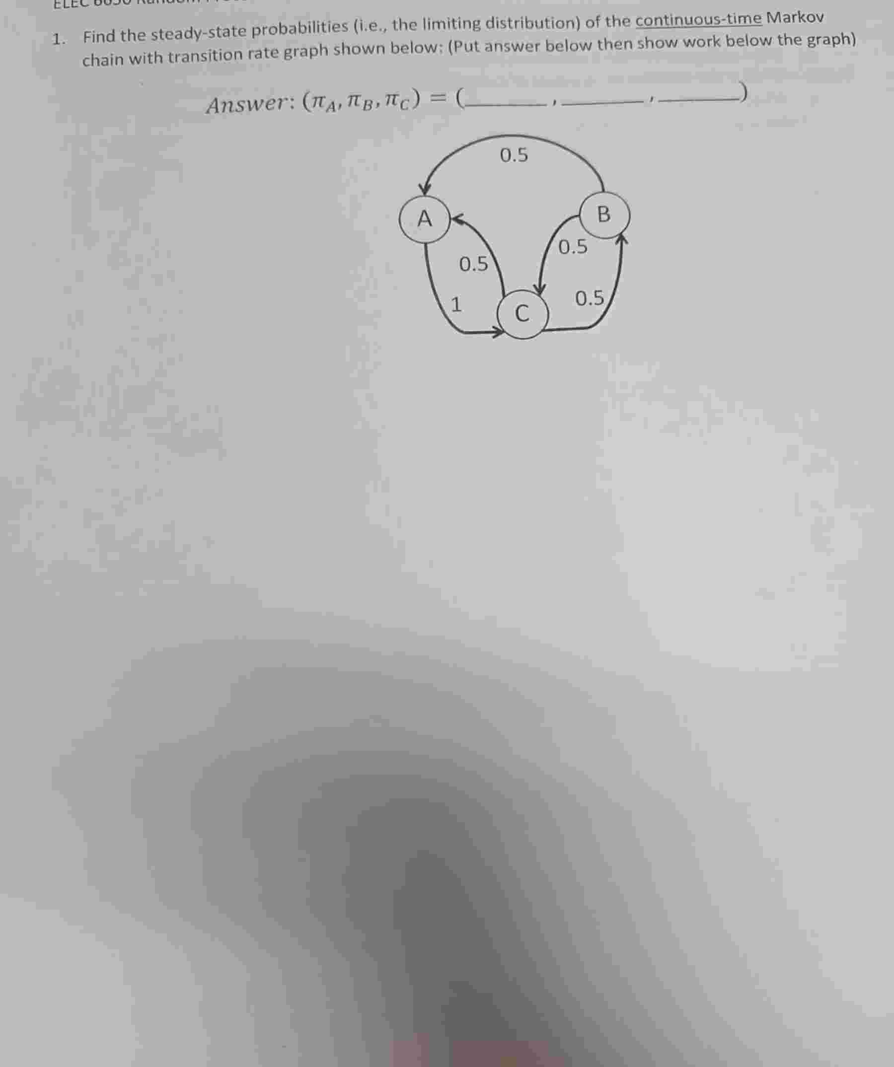 Solved Find the steady-state probabilities (i.e., ﻿the | Chegg.com