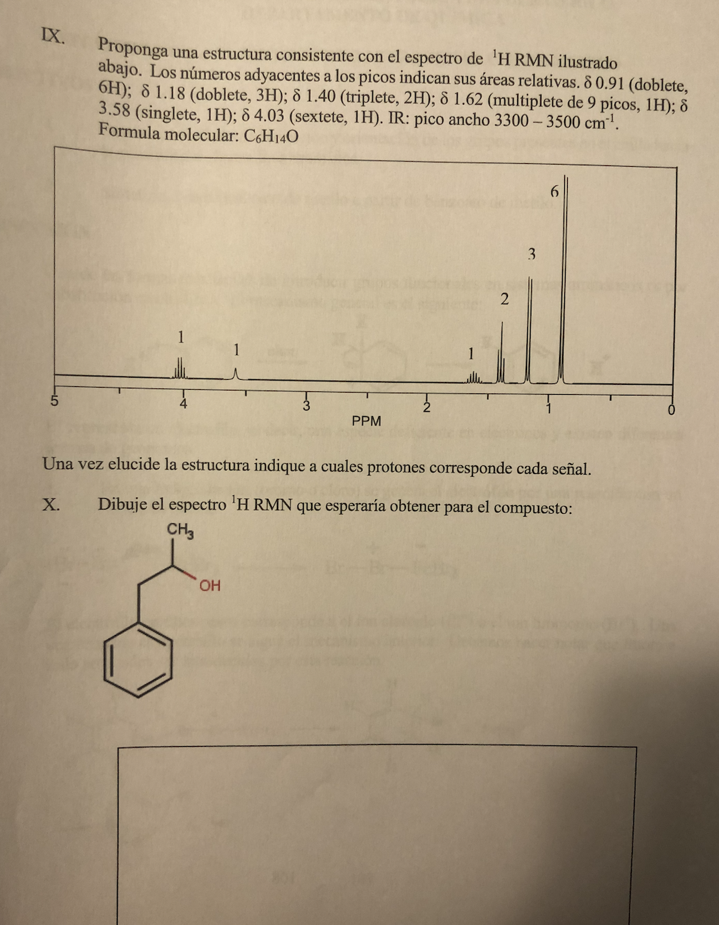 Solved propose a structure consistent with the 1 H NMR | Chegg.com