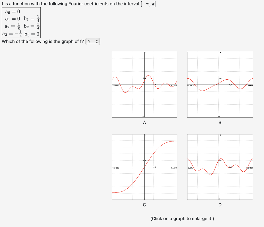 Solved a0=0a1=0 b1=41a2=21 b2=41a3=−41 b3=0 Which of the | Chegg.com