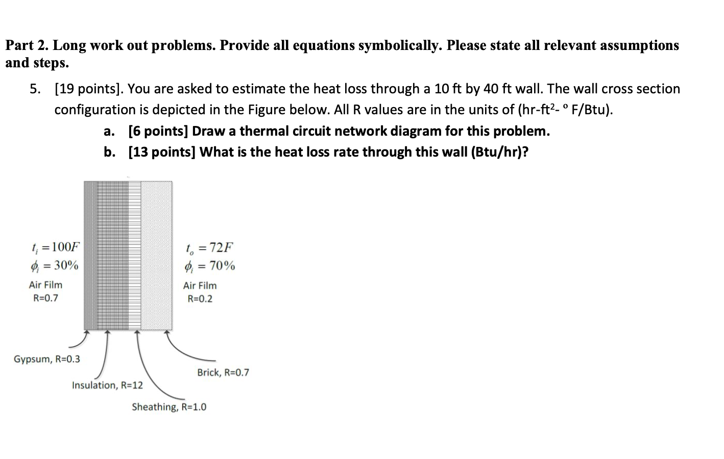 Solved Part 2. Long work out problems. Provide all equations | Chegg.com