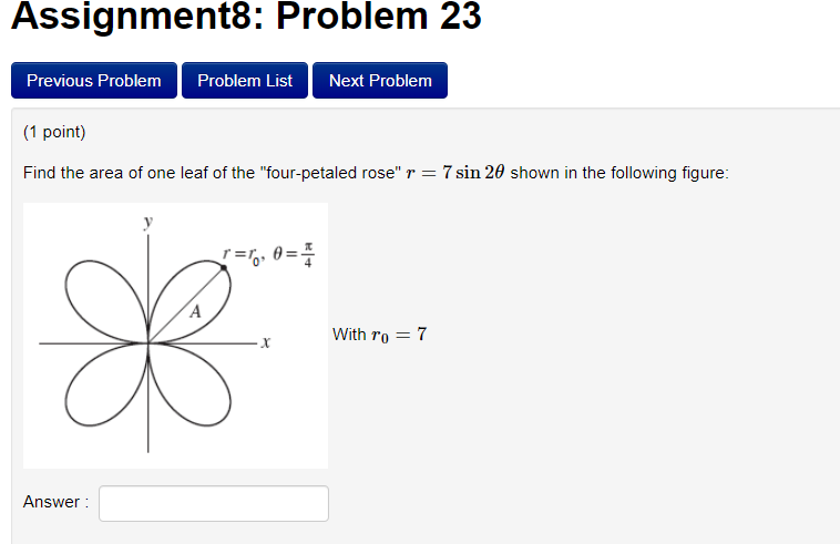 Solved Assignment8: Problem 23 Previous Problem Problem List | Chegg.com