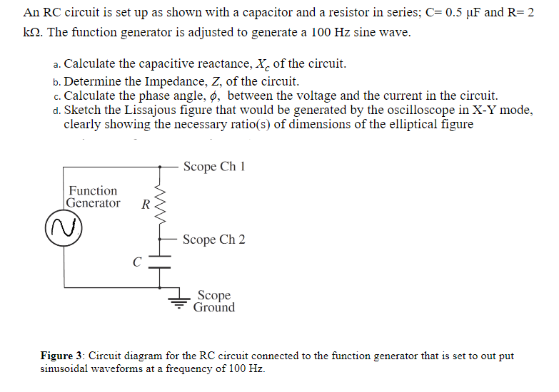 Solved An RC circuit is set up as shown with a capacitor and | Chegg.com