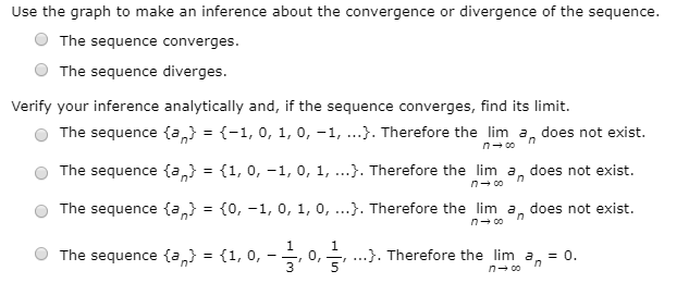 Solved Use a graphing utility to graph the first 10 terms of | Chegg.com