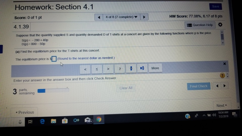 Solved Homework Section 4 1 Save Score 0 Of 1 Pt 4 Of 8 7