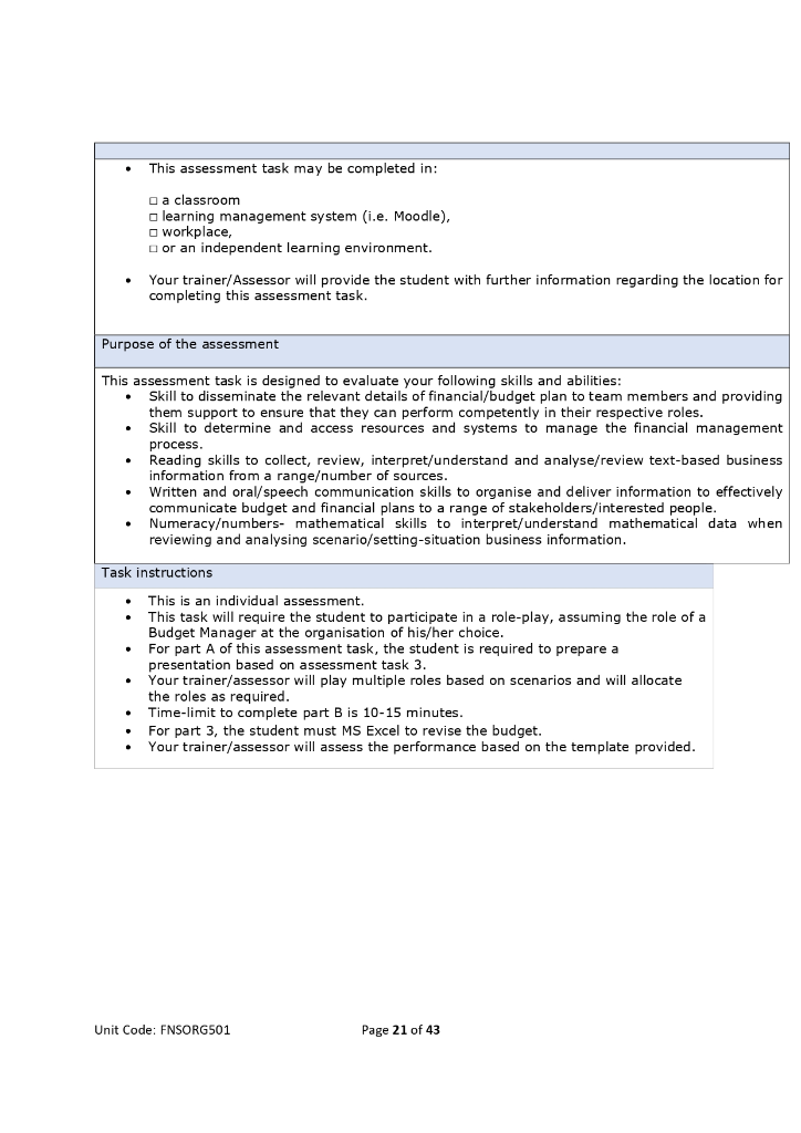 Pre-Assessment Checklist: Task 3 - Project The | Chegg.com