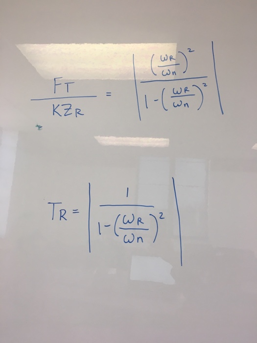 Solved 1. Plot the Transmissibility Ratio (TR) vs Frequency | Chegg.com