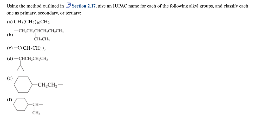 Solved Using the method outlined in Section 2.17, give an | Chegg.com