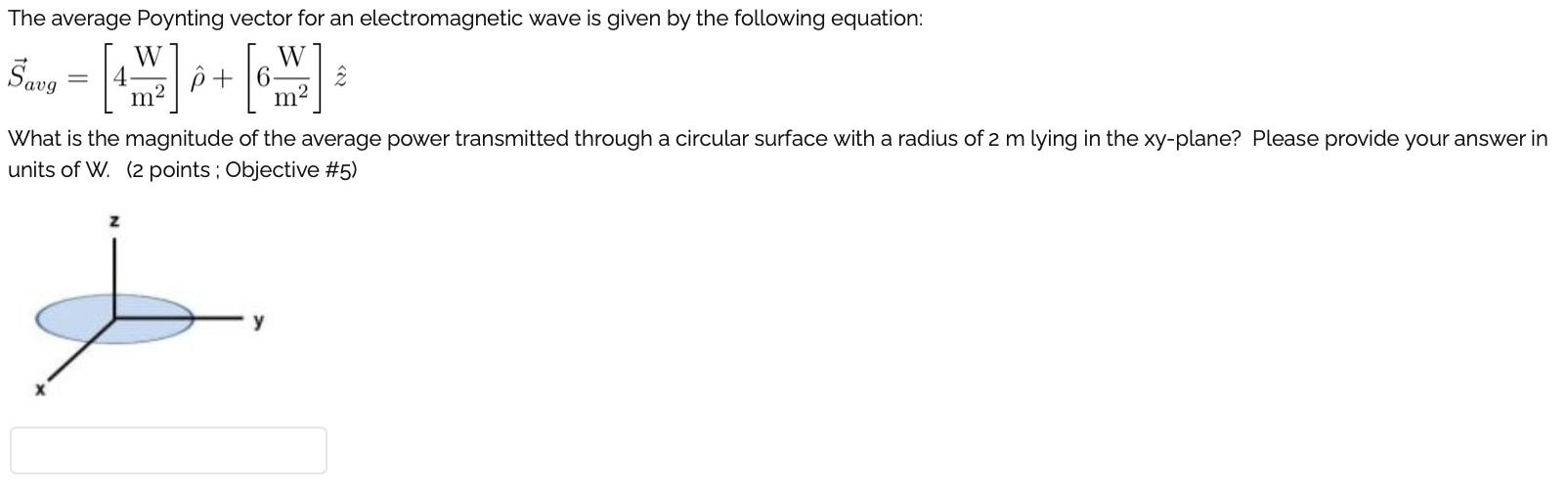 Solved The average Poynting vector for an electromagnetic | Chegg.com