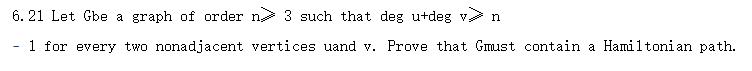 Solved 21 ﻿Let Gbe a graph of order n≥3 ﻿such that deg u+ | Chegg.com