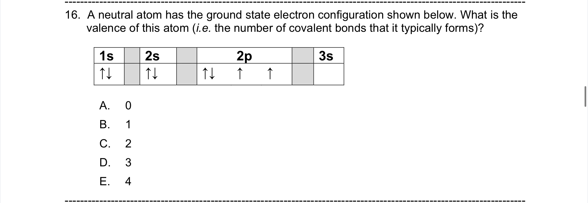 Solved A neutral atom has the ground state electron | Chegg.com