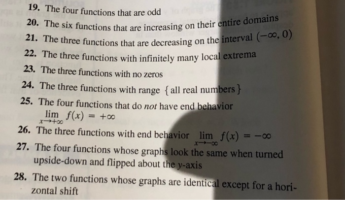 Solved 19-28, idnetify which of the twelve basic functions | Chegg.com