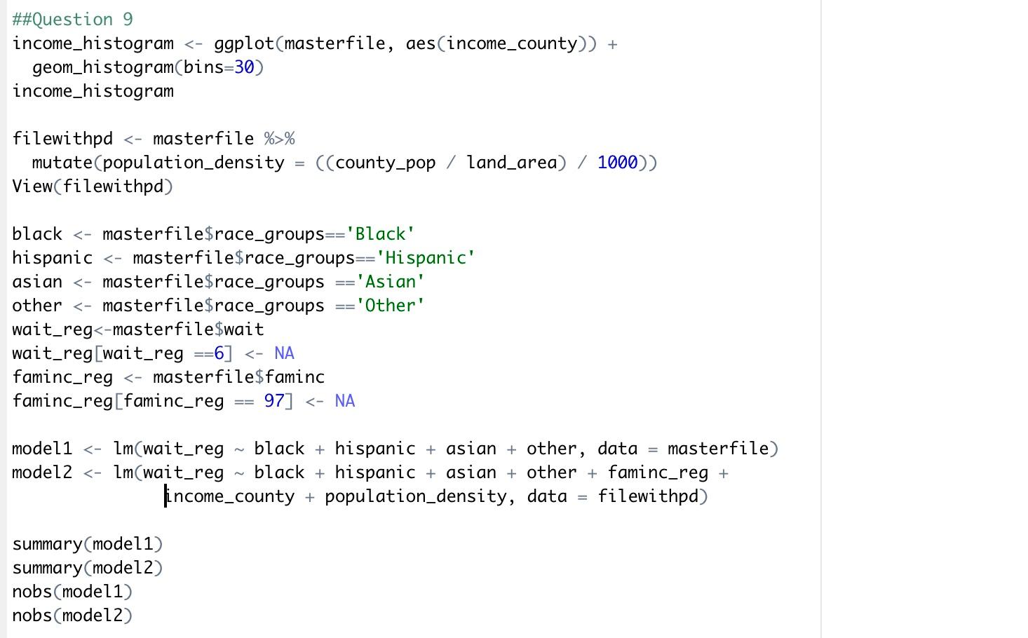 Solved Can someone explain what each part of this code does. | Chegg.com