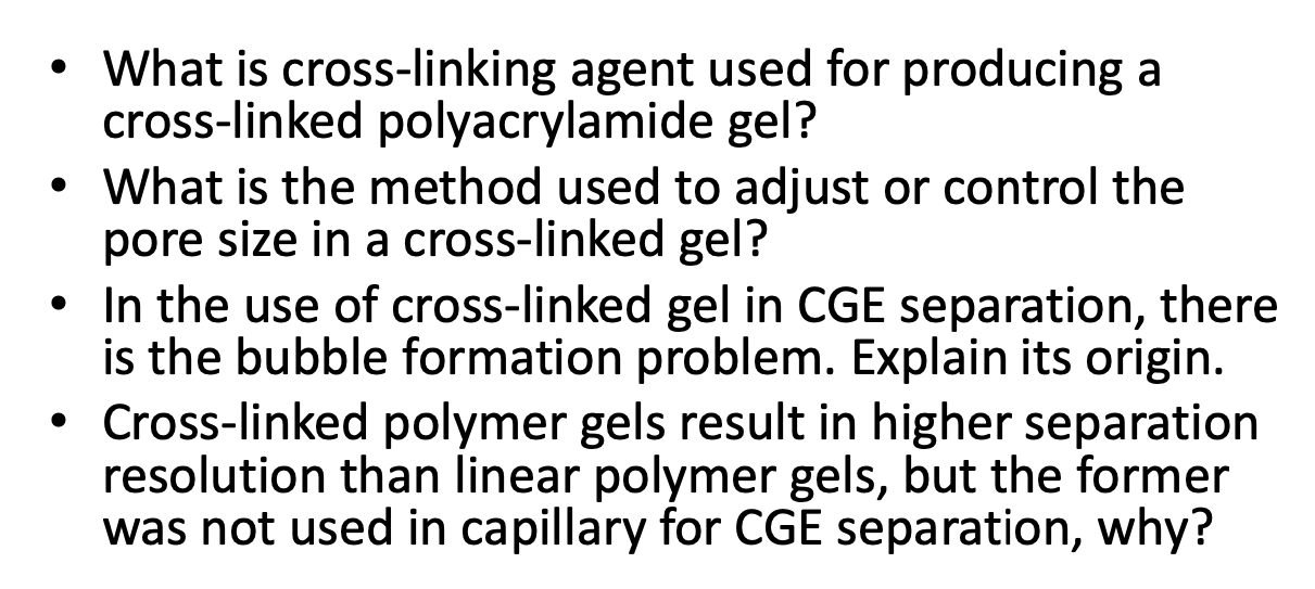 Solved - What is cross-linking agent used for producing a | Chegg.com